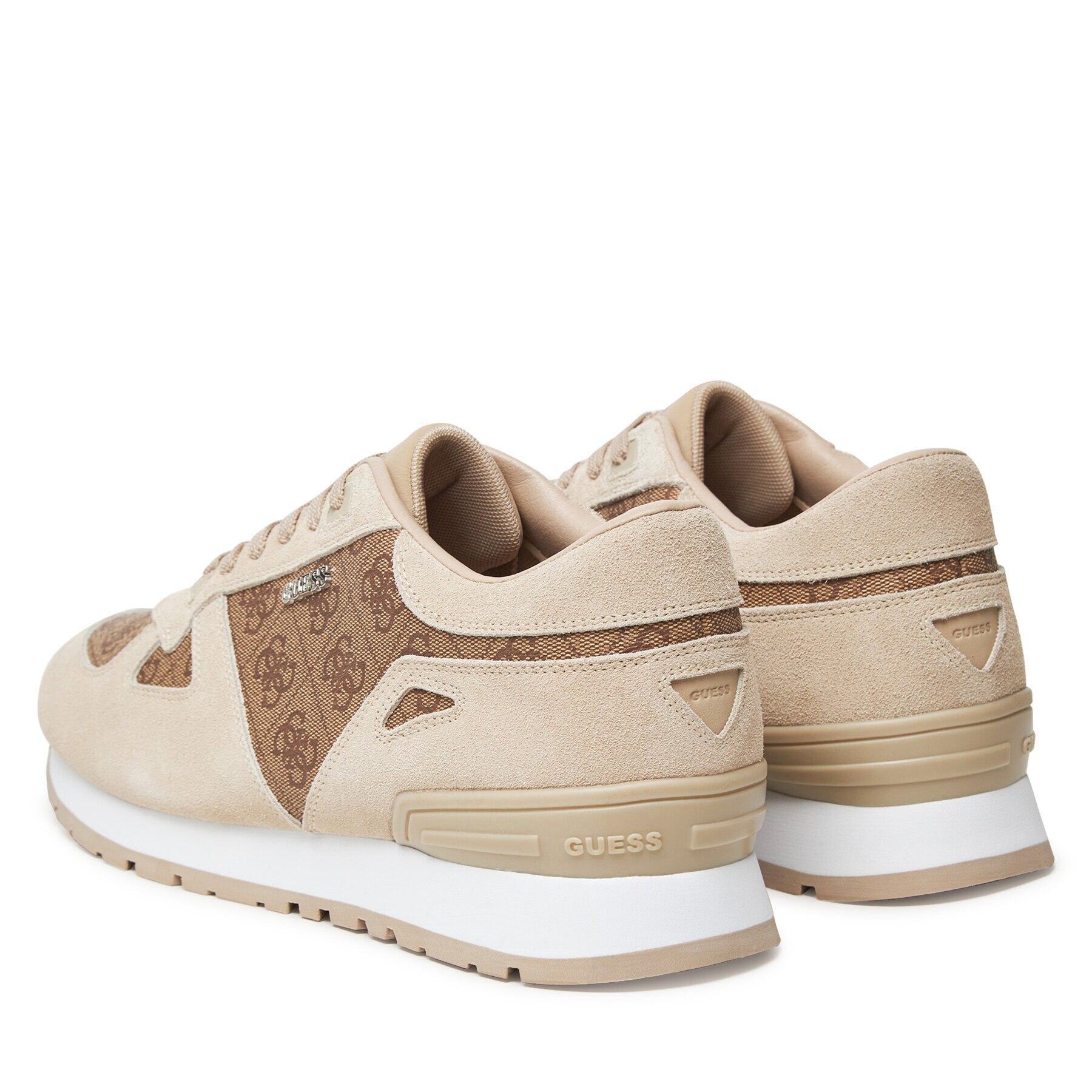 Tenisi barbati Guess Beibr, piele naturala, bej, 44 EU - eMAG.ro
