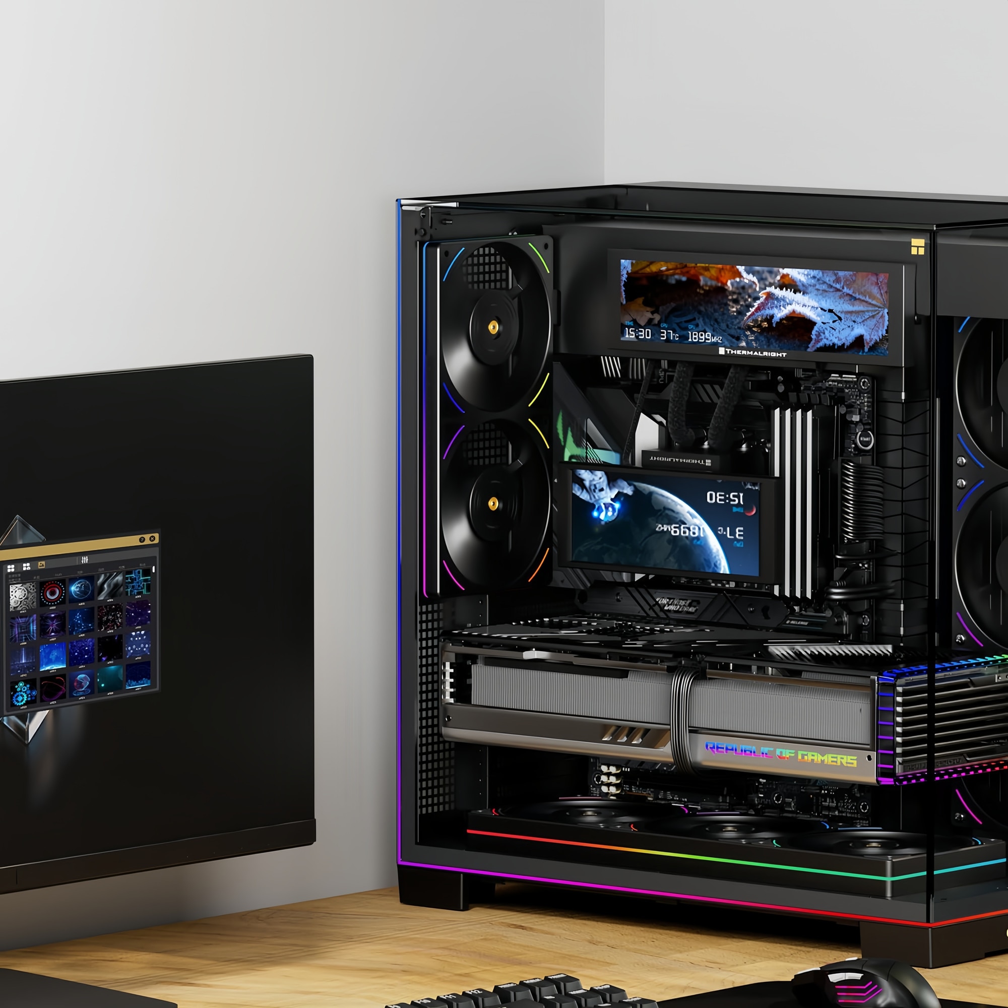 Thermalright Trofeo Vision LCD monitor, 9,16 hüvelyk, IPS, 1920x480 ...