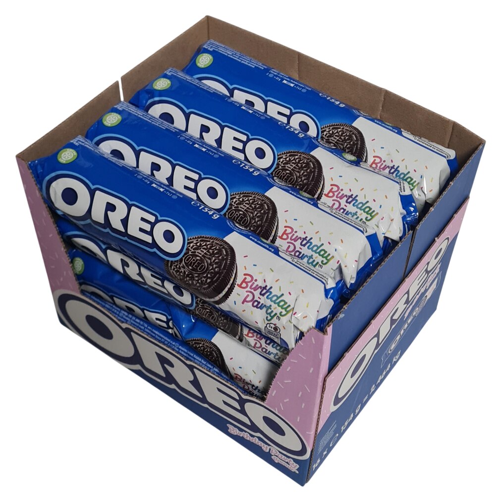 Oreo Birthday Party Big Pack, Biscuiti cu Aroma de Caramel, 16 bucati x ...