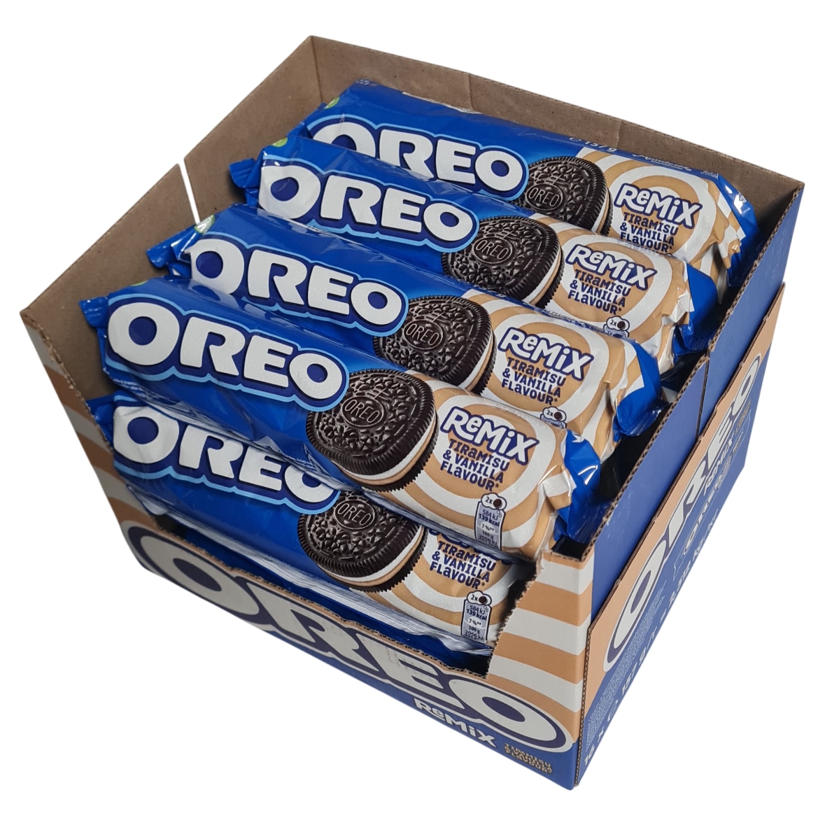Oreo Remix Big Pack, Biscuiti cu Aroma de Tiramisu si Vanilie, 16 ...