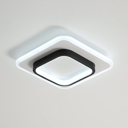 Lustra LED 20W - LEDIGANT, 2 Patrate, 3 trepte de culoare (Alb Rece ...