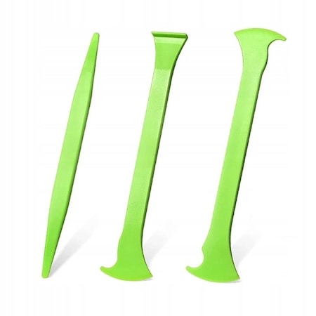 Set 3 raclete pentru aplicarea foliei, verde, unelte profesionale - eMAG.ro