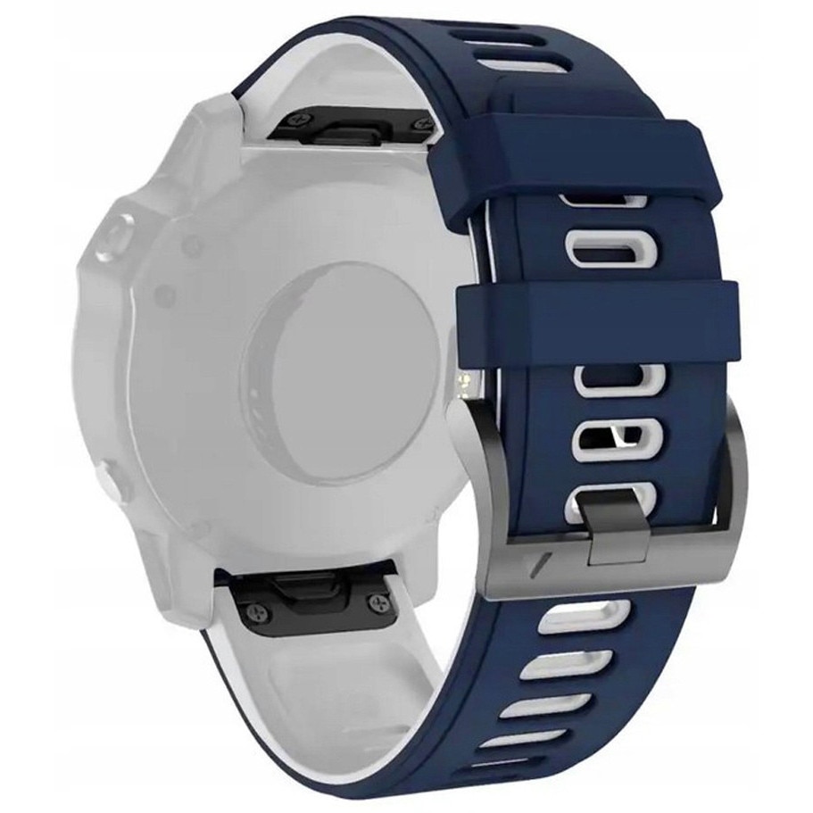 Blue Marine and White Tech-Band 22mm QuickFit pentru Garmin Fenix 7 PRO ...