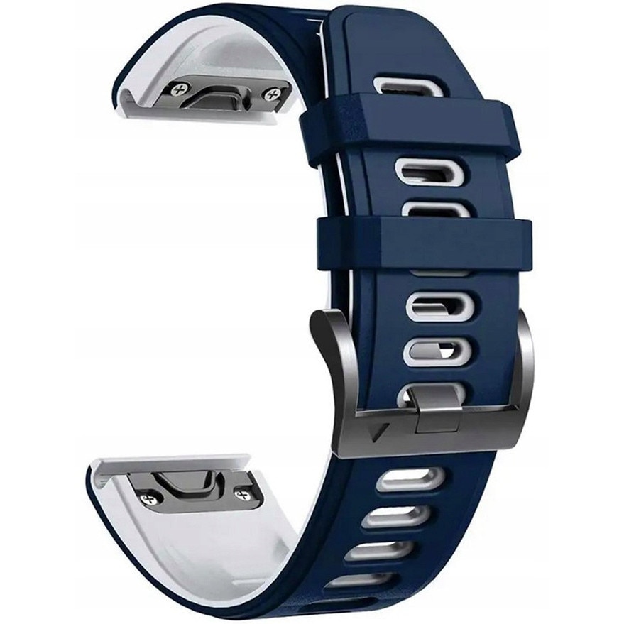 Blue Marine and White Tech-Band 22mm QuickFit pentru Garmin Fenix 7 PRO ...