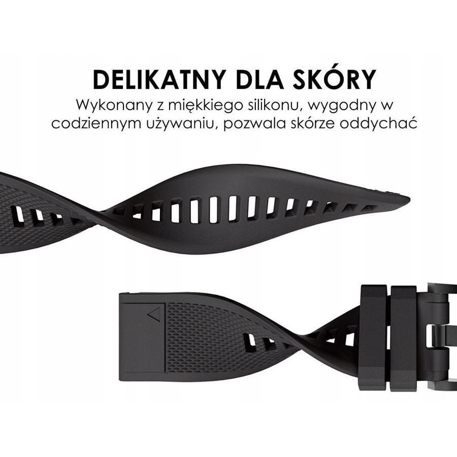 Pase Tech-Band Fekete Garmin Fenix 8 43mm-hez, 20mm szélesség, QuickFit ...