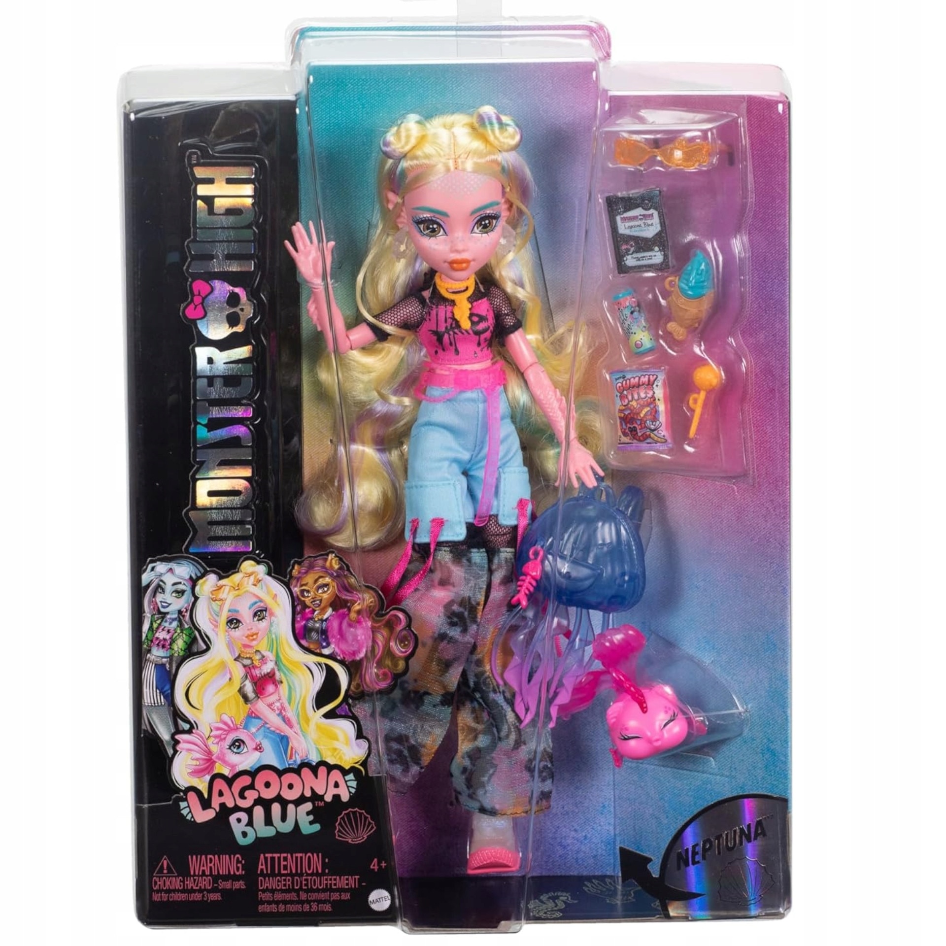 Papusa Monster High Lagoona Blue, de colectie, accesorii, 4 ani+ - eMAG.ro