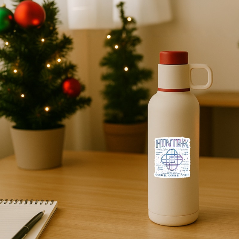 Sticker Huntrix Simbol Grafic Stil Logo Mistic, Autoadeziv, Craciun ...