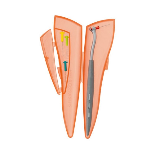 Set Interdentar Curaprox Ortho Pocket, 3 periute interdentare, maner ...