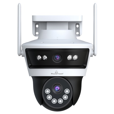 Camera de supraveghere, POWERTECH, PT-1340, 3MP, dual lens, WiFi, IP65 ...
