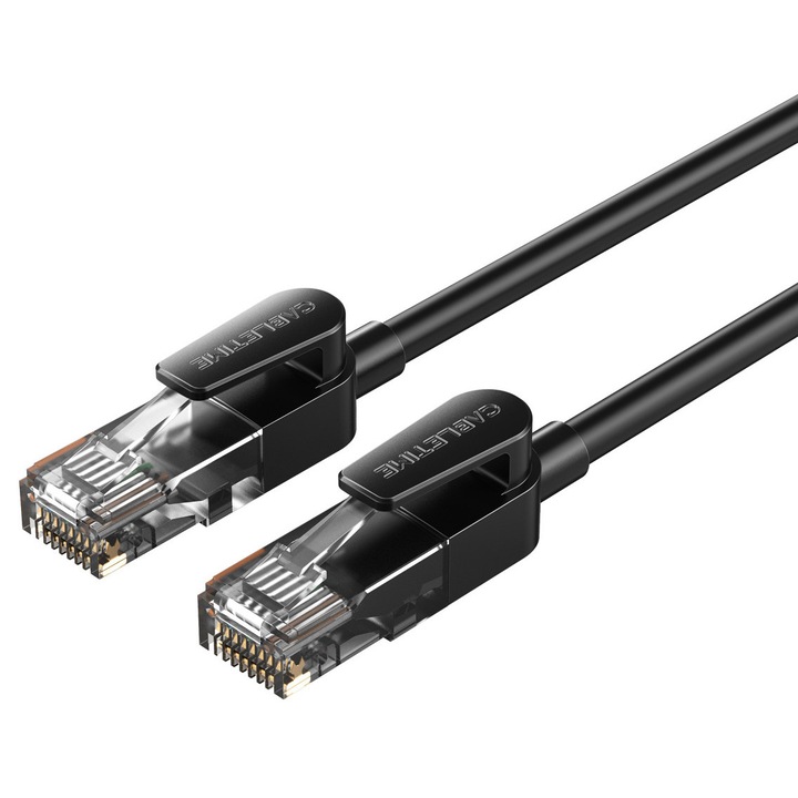 Cabluri CAT 6 UTP, CABLETIME, 250 MHz, 1m, negru - eMAG.ro