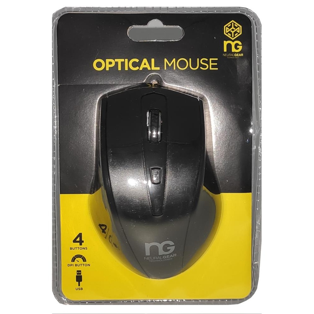 Mouse USB NG, 800/1000/1200 DPI, 115x80x38mm, negru - eMAG.ro