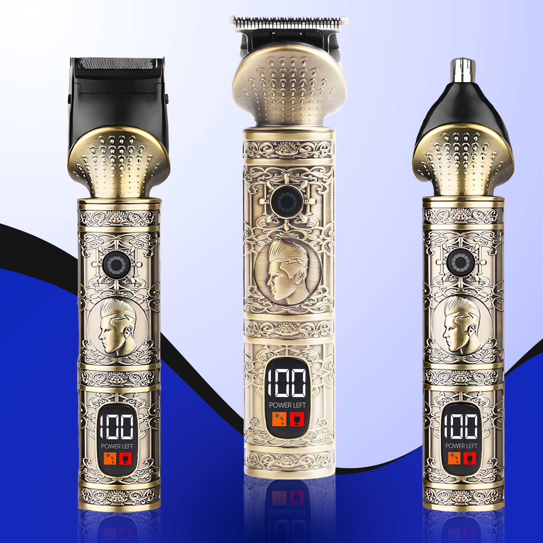Set Masina de Tuns Profesionala si Aparat de Ras RETOO TechPro, 5V USB ...