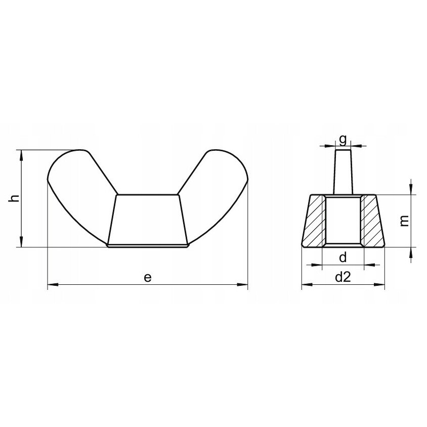 Set 10 Piulite Inox Tip Aripa M12 DIN 315 - eMAG.ro