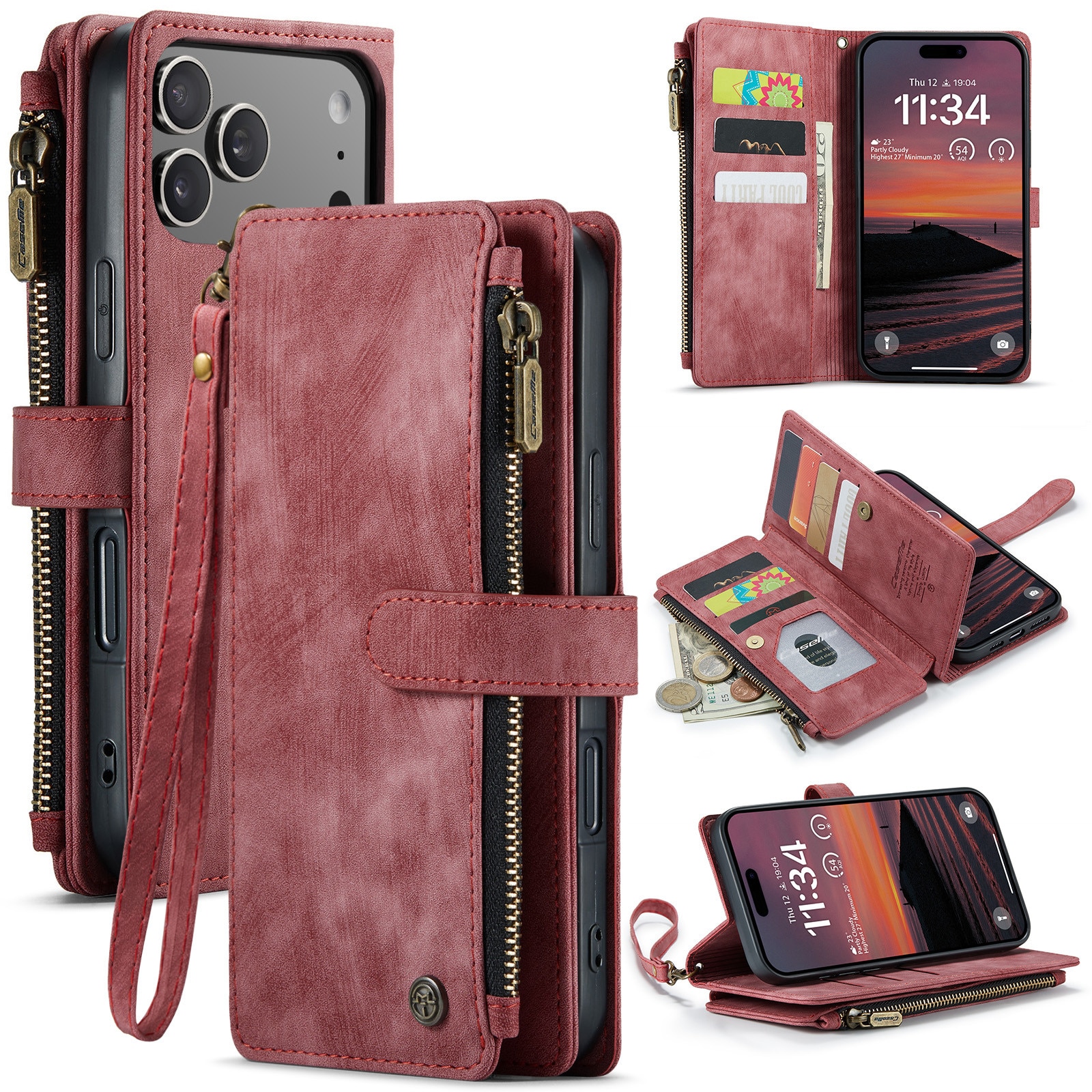 iPhone 17 Pro Max készülékkel kompatibilis CaseMe tok, kézi szíj ...