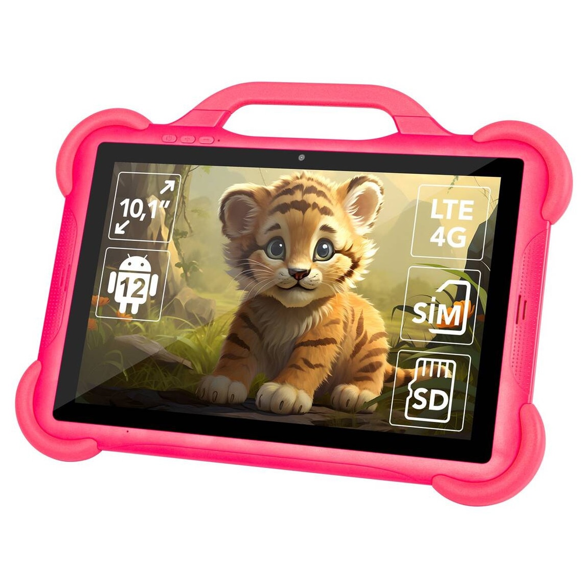 Tableta Kids TAB 10 4G Blow 4GB 64GB + Case Roz - eMAG.ro
