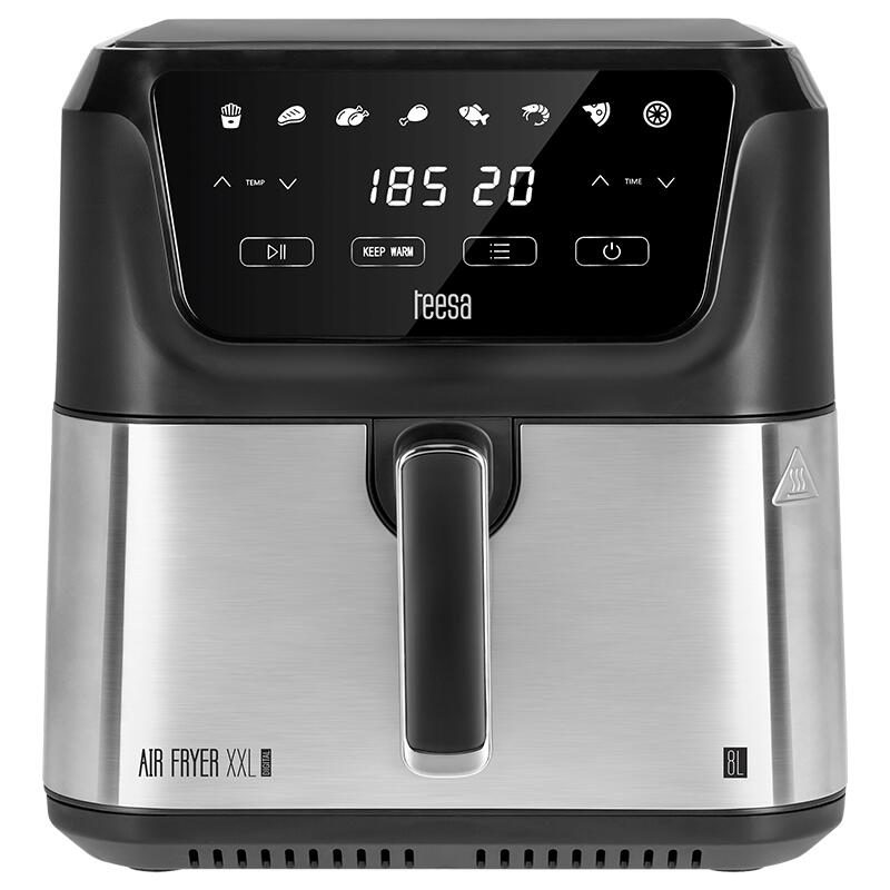 Friteuza Airfryer, 8 l, putere 1700 W, Ecran tactil, Temporizator, 8 ...
