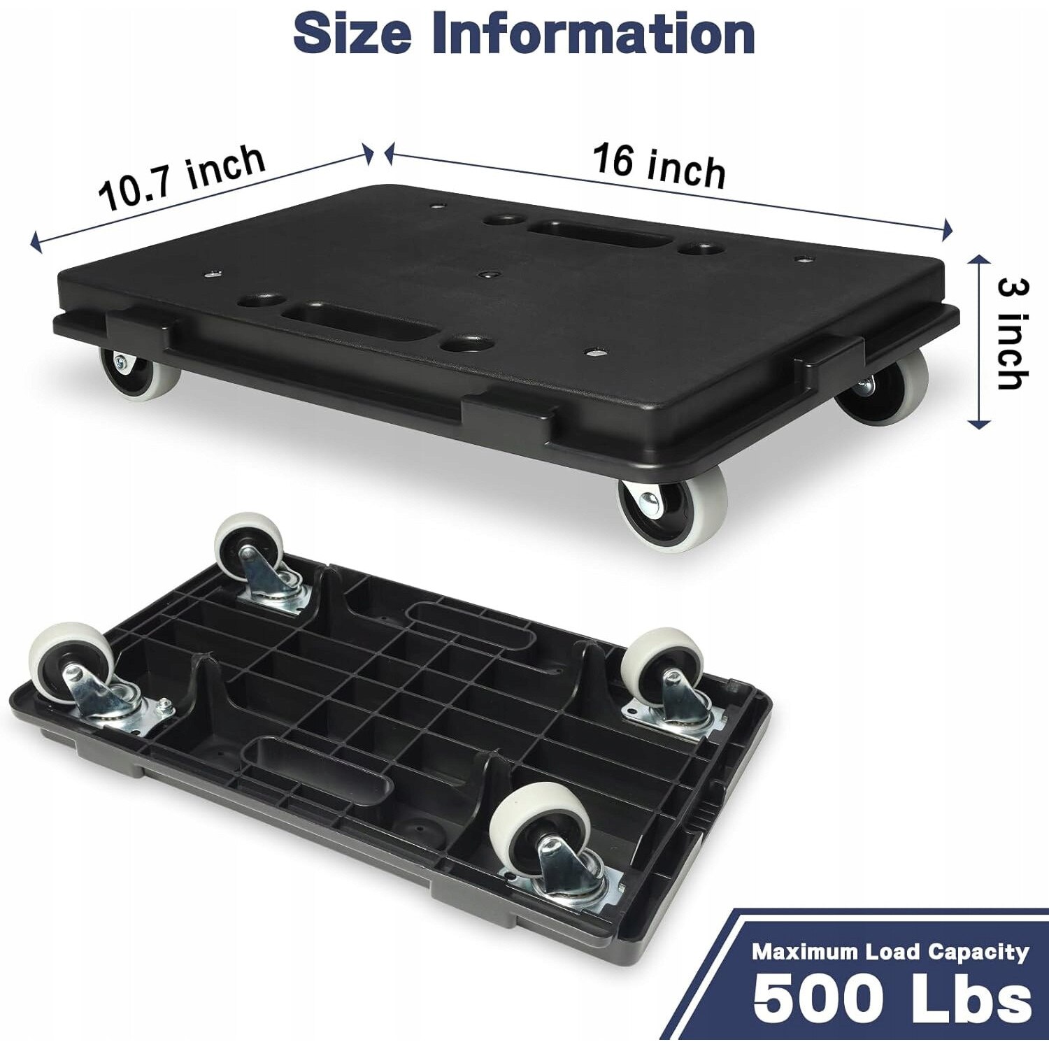 Set 2 Role Transport Mobilier, Capacitate 200 kg, Roti Pivotante 360 ...