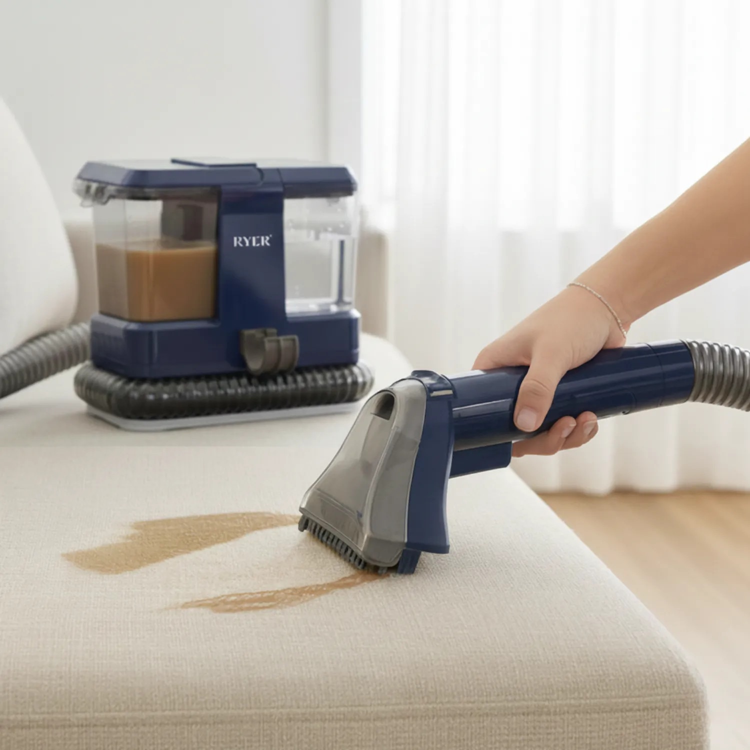 Aspirator profesional cu spalare Ryer Carpet Cleaner COMPACT PLUS cu ...