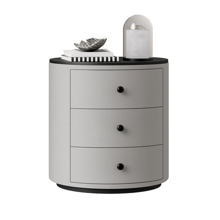 Noptiera Moderna Multifunctionala cu Incarcare Wireless 15W, Iluminare ...