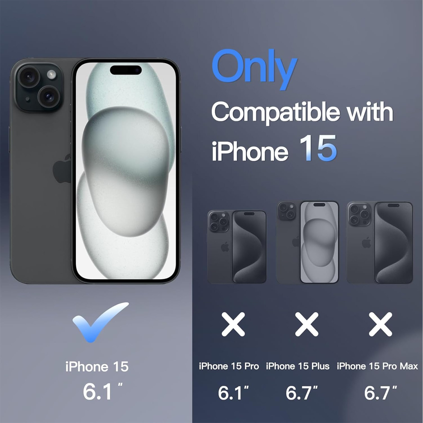 Husa compatibila cu Incarcare Magsafe pentru Apple iPhone 15, NUODWELL ...