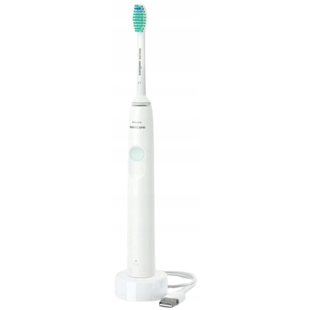 Електрическа четка за зъби Philips Sonicare 1100, бяла, 2 седмици живот ...
