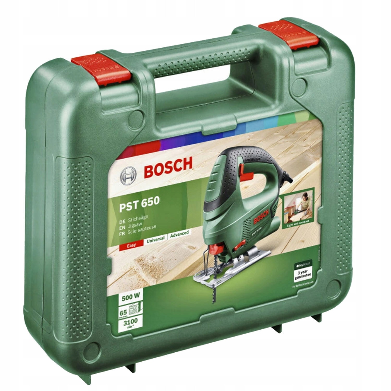 Fierastrau electric Bosch PST 650, 500W, 65mm, 10mm, 2.5m - eMAG.ro