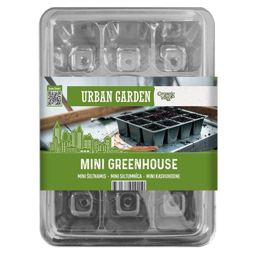 Minisera pentru rasaduri, Urban Garden, PVC, 25x19x10 cm, Black, 36 ...