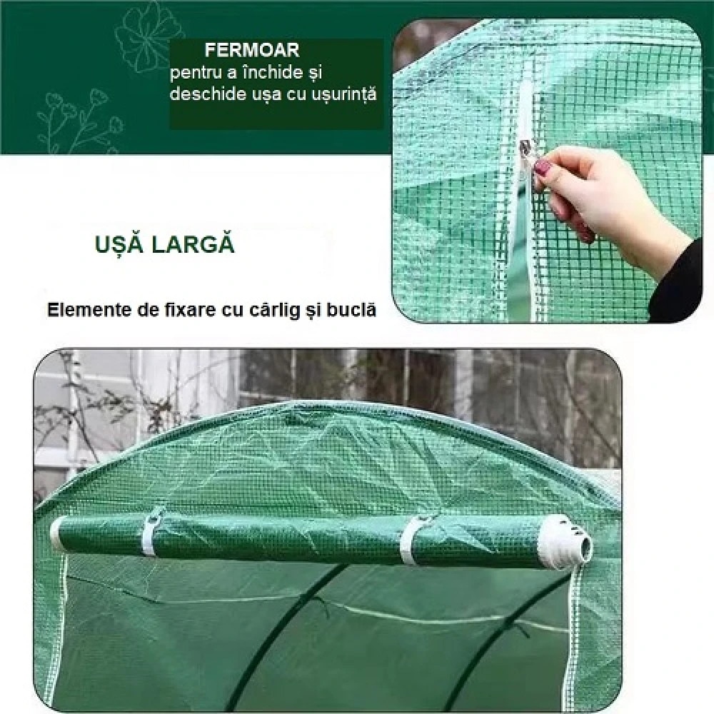 Solar De Gradina TOP CORTURI®, 3x12m, 36m², Sera De Gradina, Cadrul Din ...