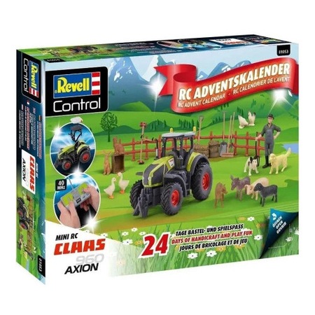 Kalendarz adwentowy RC, Carrera, tractor Claas Axion, 40MHz, multicolor ...