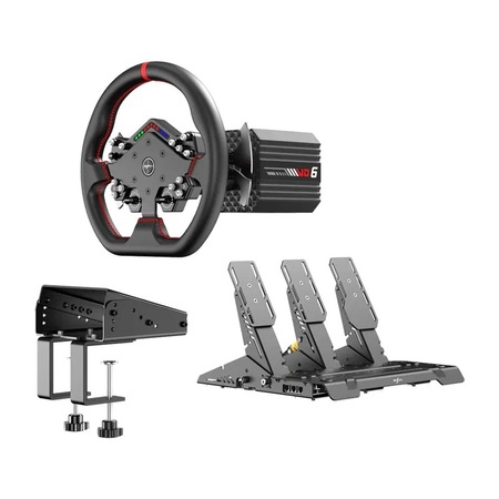 Set de jocuri PXN VD6 Bundle DP - baza VD6 + volan WDS R2 + pedale ...