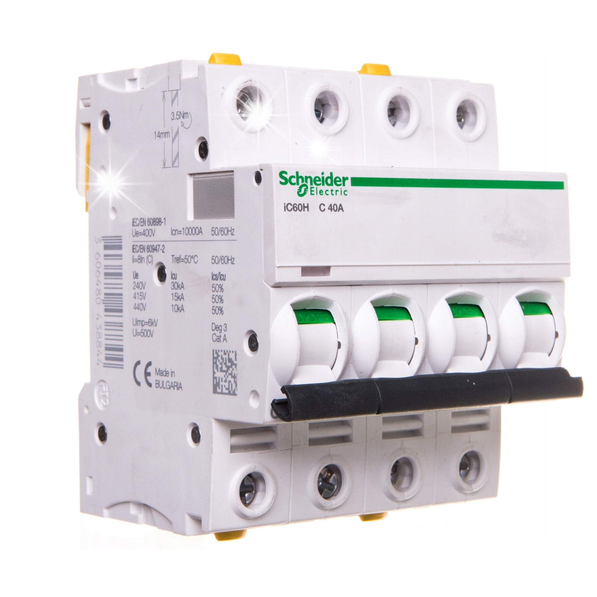 Електрически прекъсвачи 4P C 40A 10kA AC, Schneider Electric, 400V, 4 ...