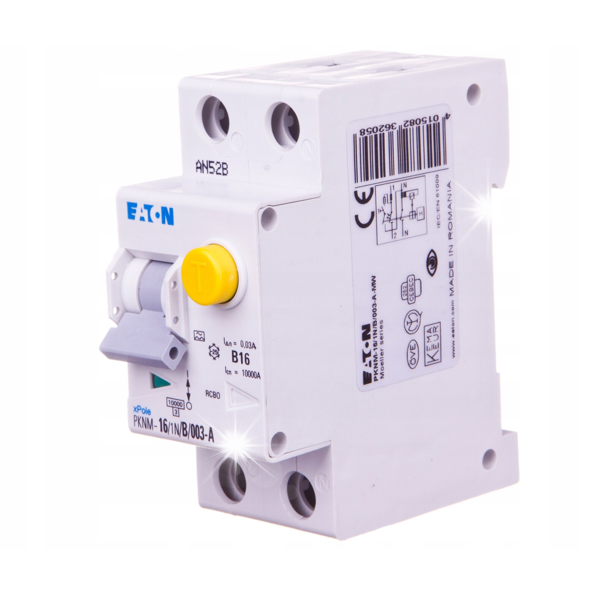 Dispozitiv de protectie diferentiala 2P 16A 0,03A tip A, 230V, 2 module ...