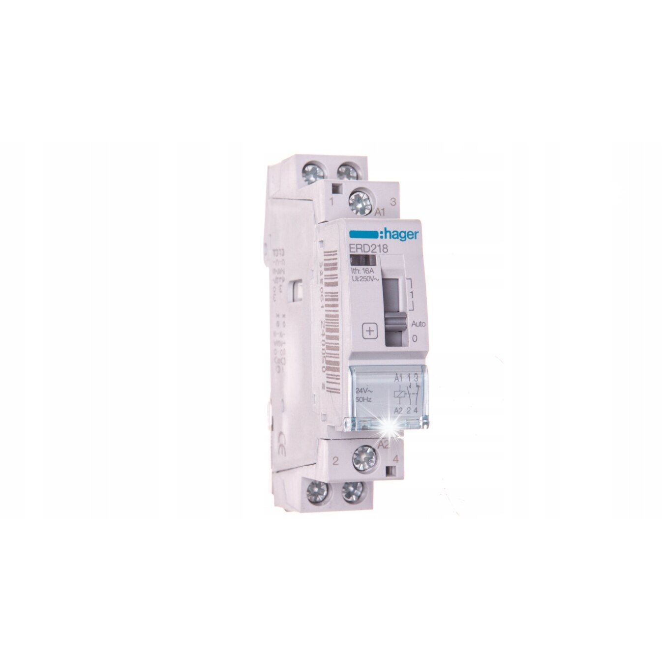 Releu de instalare, Hager, 16A, 24V, montaj pe sina DIN - eMAG.ro