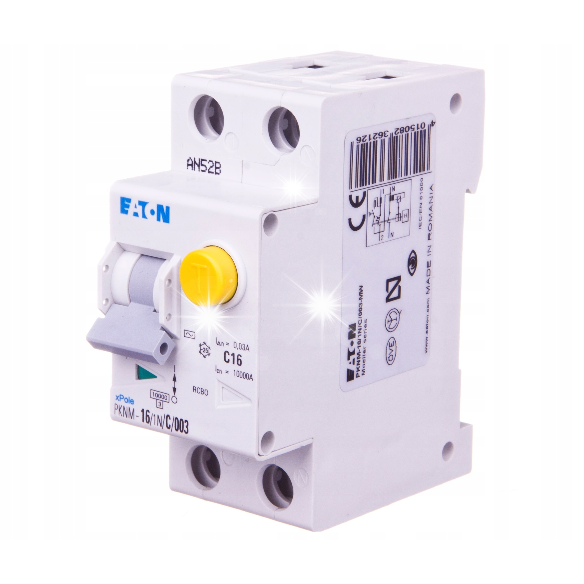 Защитно устройство 2P 16A C 0,03A тип AC, 69,5 мм, IP20 - eMAG.bg