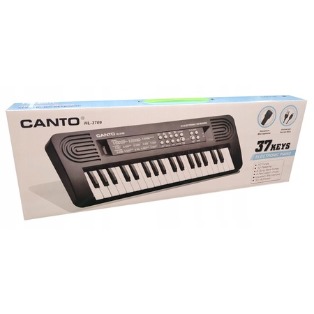 Pianină electronică Dromader cu microfon, 6 ritmuri, 8 instrumente ...