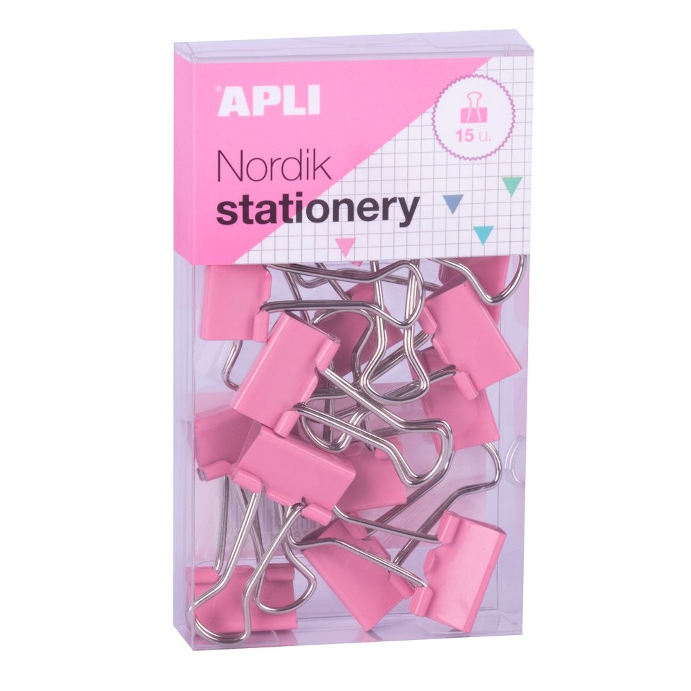 Set clipsuri Apli, 19 mm, 15 bucati/set, diverse culori - eMAG.ro
