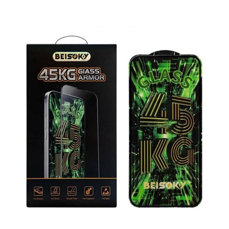 Folie sticla Beisoky 45KG Glass Armor pentru iPhone 16 Pro, Transparent ...