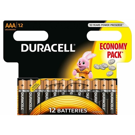 Батерии Duracell Basic AAA, 12 броя - eMAG.bg