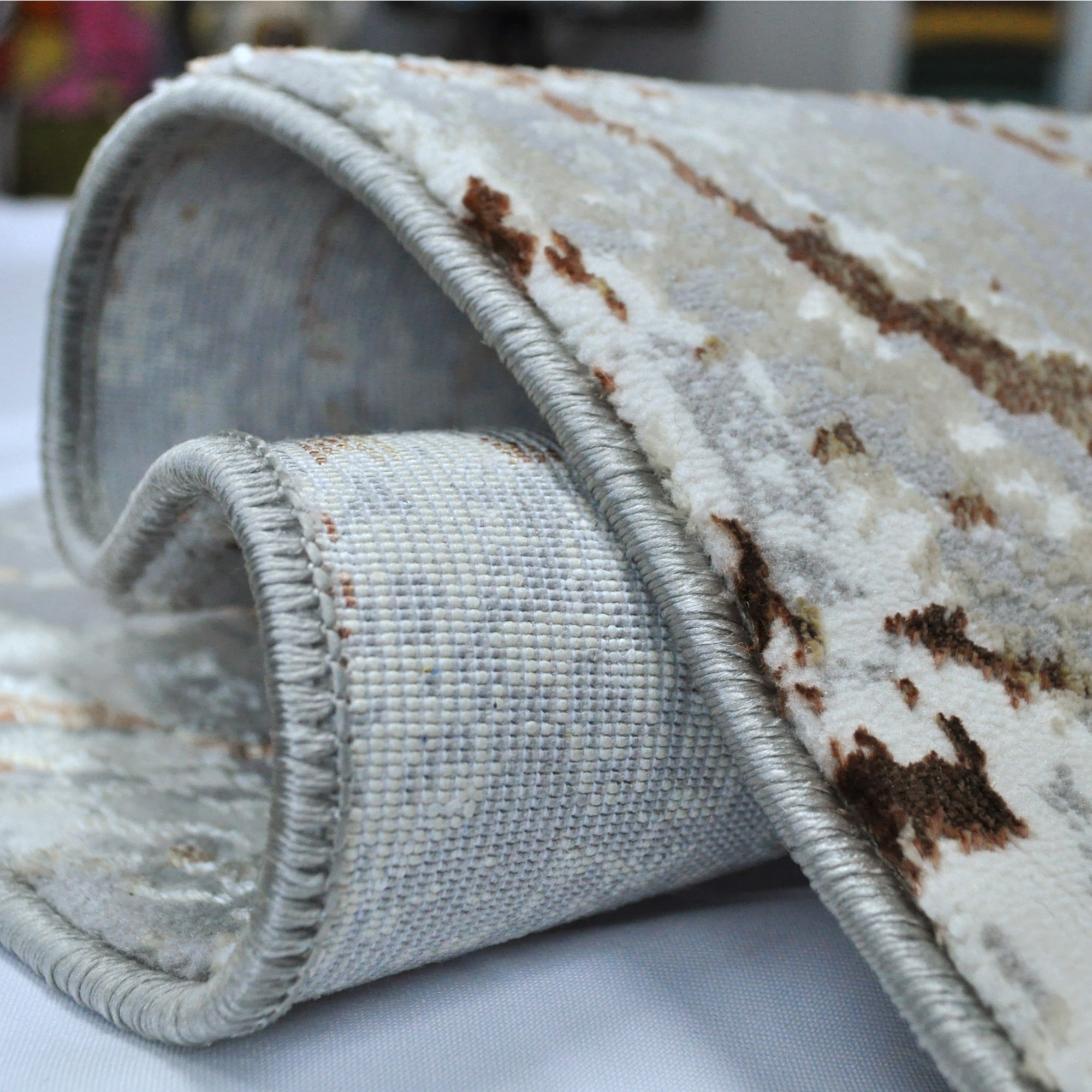 Traversa Premium 60 X 450 cm, Design Marmura Gri, Antiderapanta, 52.800 ...