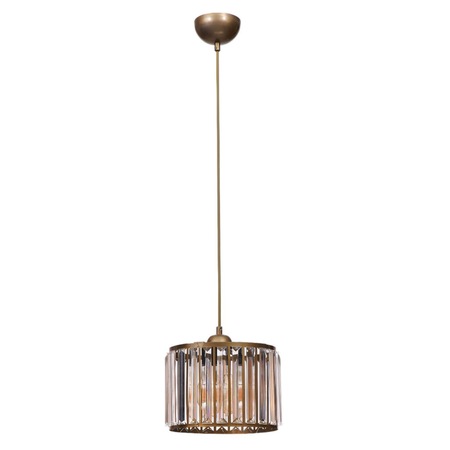 Lustra tip pendul Opviq, model 058, metal si sticla, auriu, H80cm - eMAG.ro