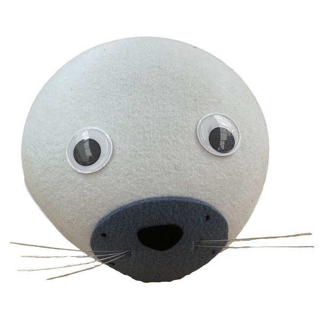 Costum Foca Alba, PartyPro, set cu caciula din fetru și fusta tutu, alb ...