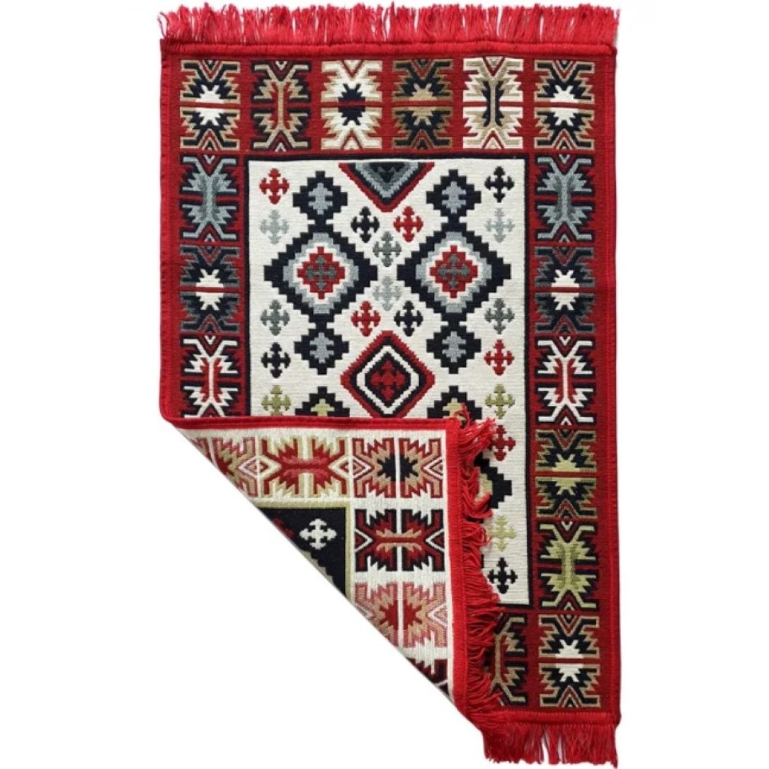 Covor traditional, cu doua fete, dimensiunea 60x120 cm - eMAG.ro