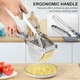 Presa pentru piure de cartofi BEEVME, inox, ergonomic, 32x12.5x11.5cm ...
