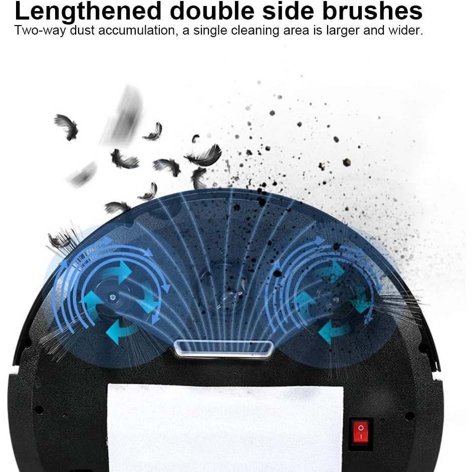 Aspirator robot 3 in 1, 1200 Pa, ultra subtire, cu mop, control de la ...