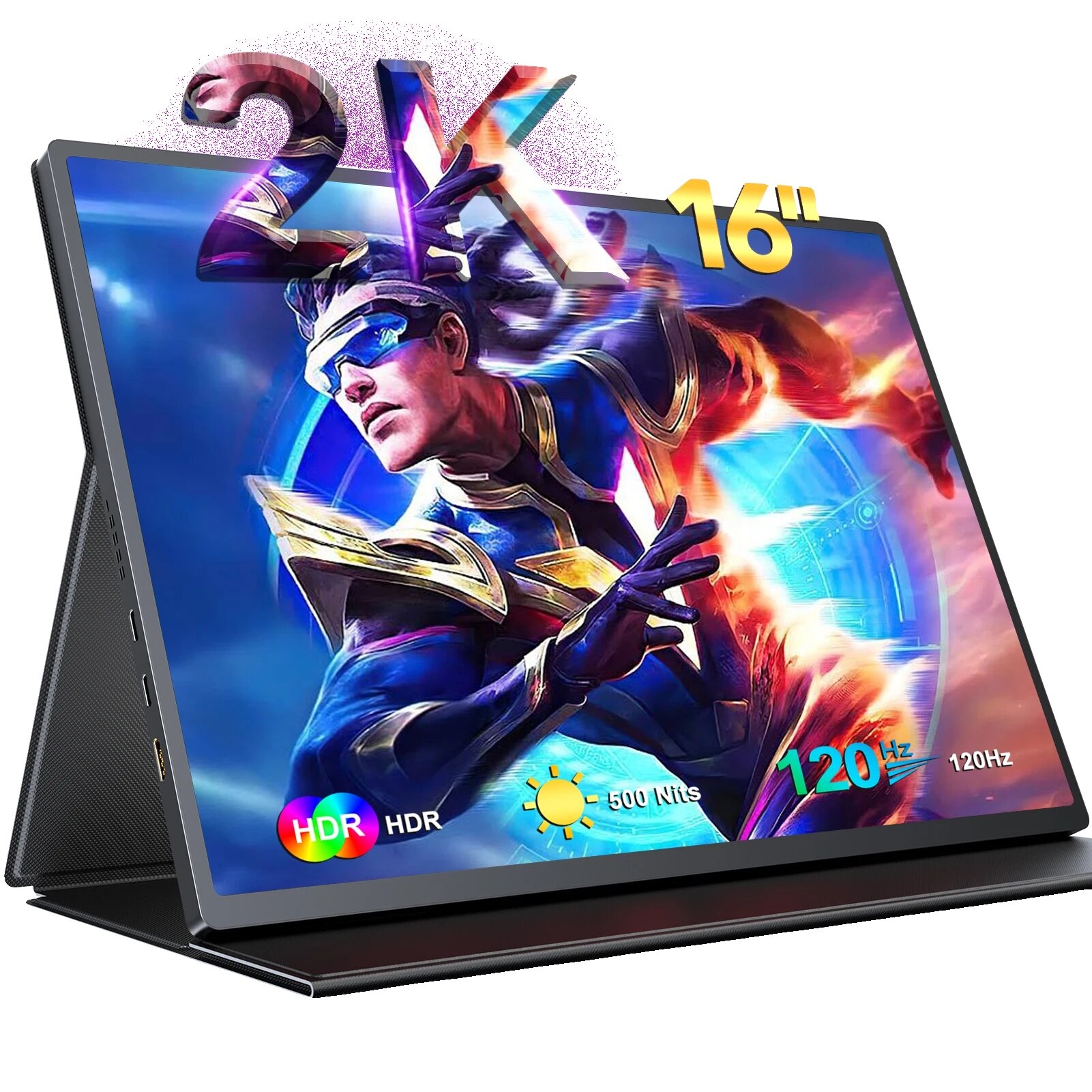 Monitor Gaming 16 inch, 120Hz, Rezolutie QHD 2560x1600, Multicolor ...
