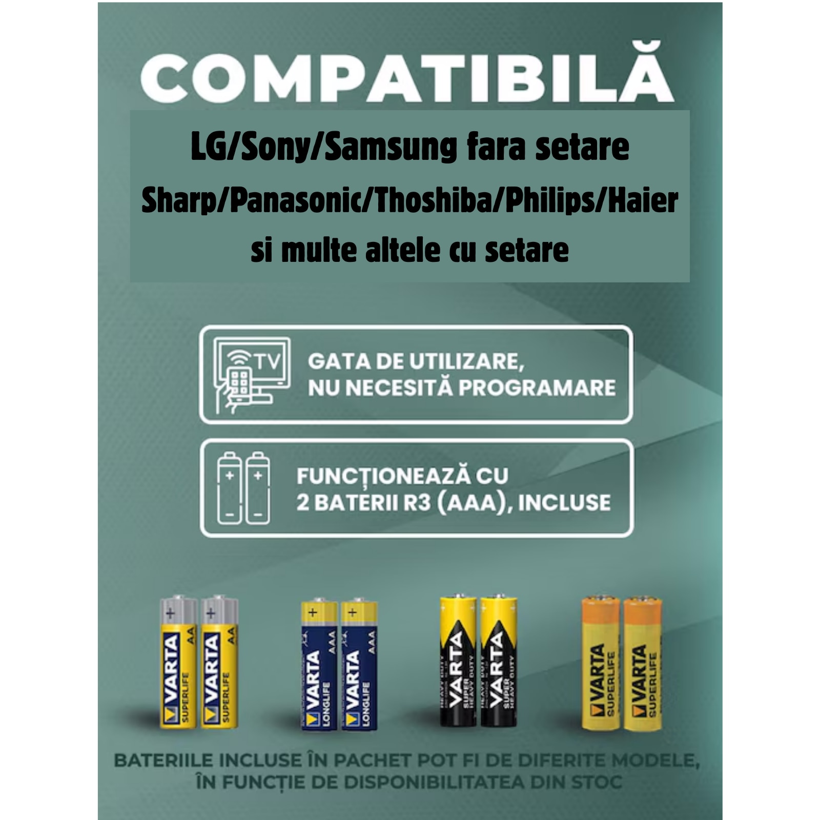 Telecomanda Universala Smart Multi Brand, Buton Netflix, YouTube, Prime ...
