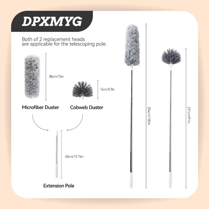 Set pamatuf pentru praf 2 in 1, Pentru Curatat Praful, Maner Aluminiu ...