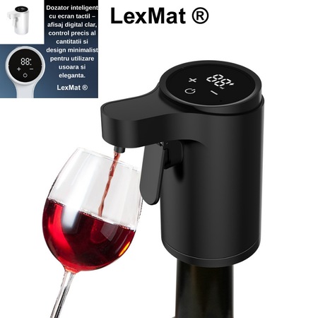 Dozator vin inteligent electric LexMat® cu ecran digital – aerator ...
