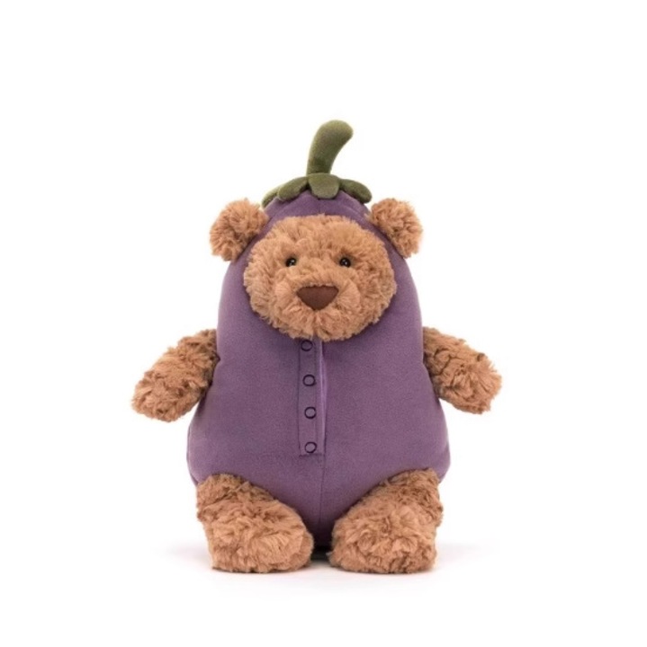 Jucarie de plus, ursulet, 28cm, mov - eMAG.ro