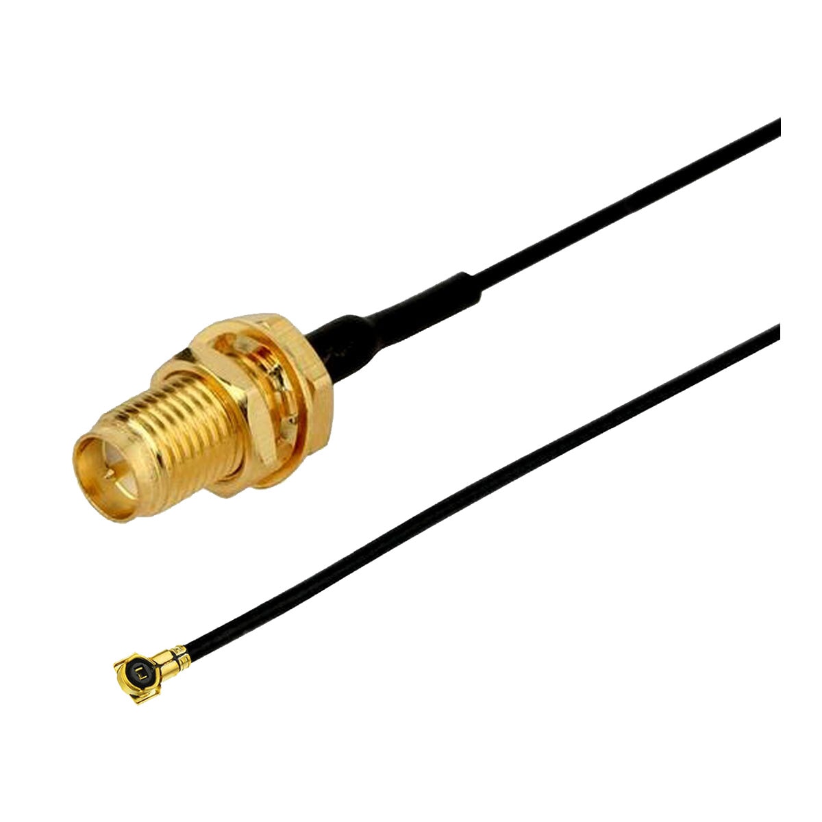 RF адаптерен кабел (pigtail) MHF4 RP-SMA 150mm за свързване на модем ...